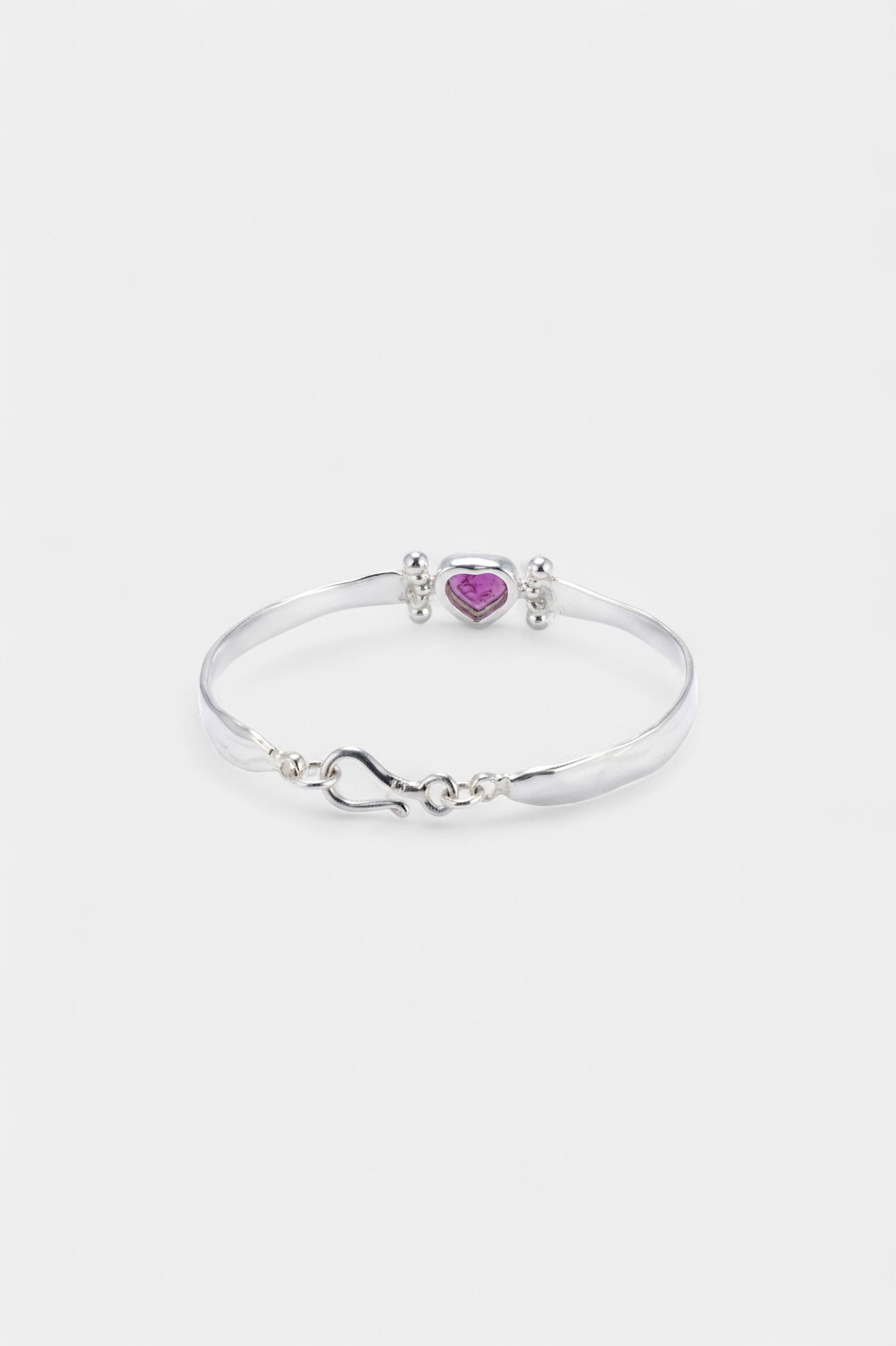 Ruby Heart Bangle – Millie Savage